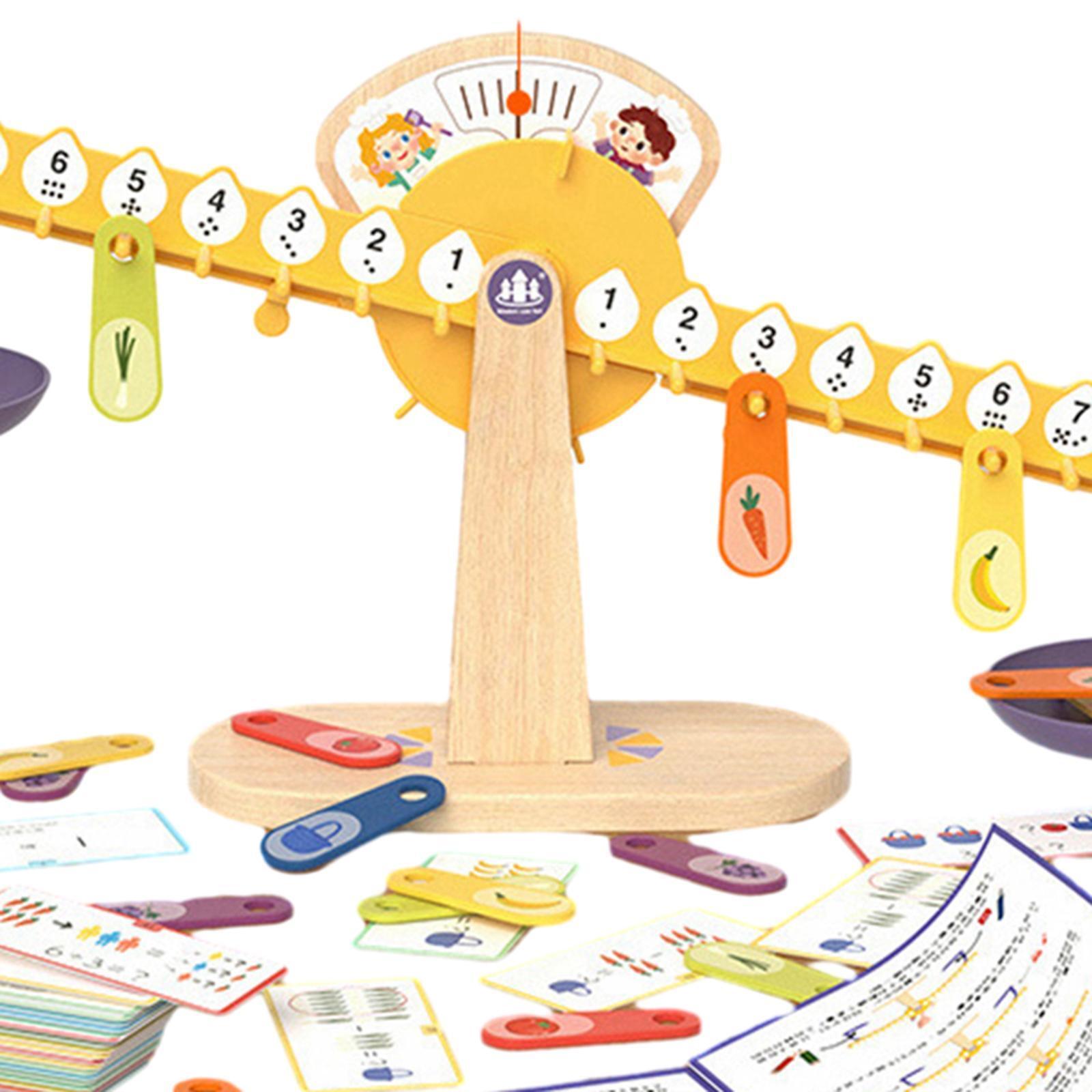 Math Balance Math Learning Game Mathematics Manipulative Montessori Toy ...
