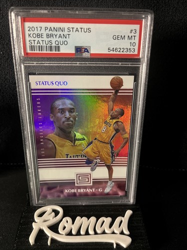 2017-18 PANINI STATUS STATUS QUO #3 KOBE BRYANT PSA 10 GEM MINT | eBay