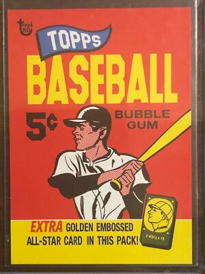 2018 Topps 80th Anniversary Wrapper Art Card #50 1965 Baseball | eBay