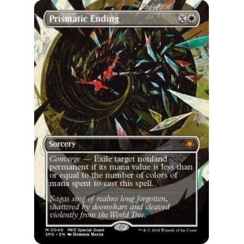 Prismatic Ending (borderless) X4 M/NM Magic: The Gathering MTG Special ...
