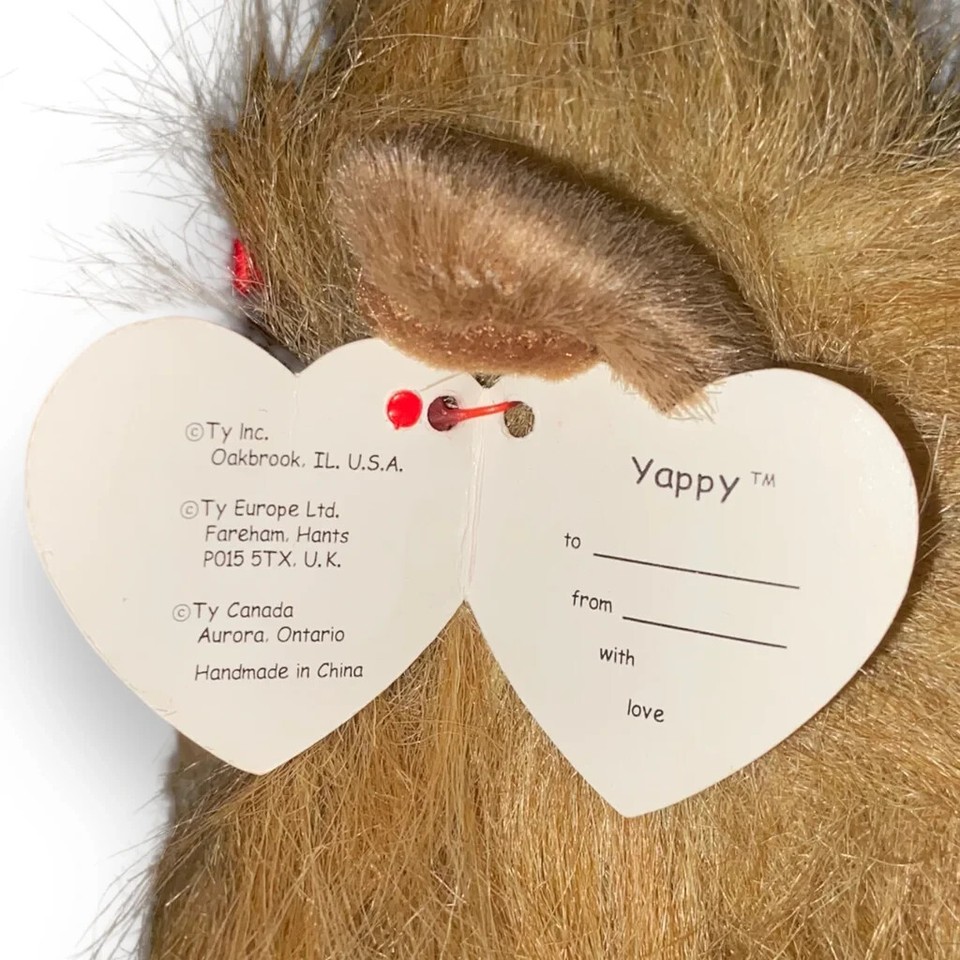 TY Yappy the Yorkshire Terrier Dog Yorkie Plush Stuffed Animal Vintage ...
