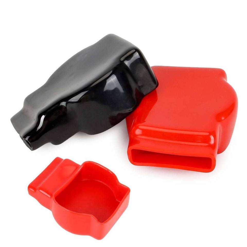 2PCS Battery Terminal Covers Positive Negative Top Post Cover For Car ...