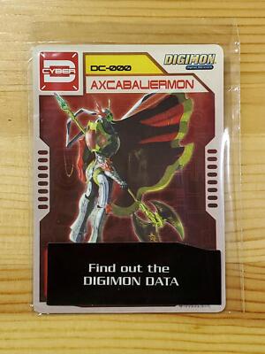 Bandai Digimon Digital Monster S1 D-CYBER Card DC-000 Axcabauermon | eBay