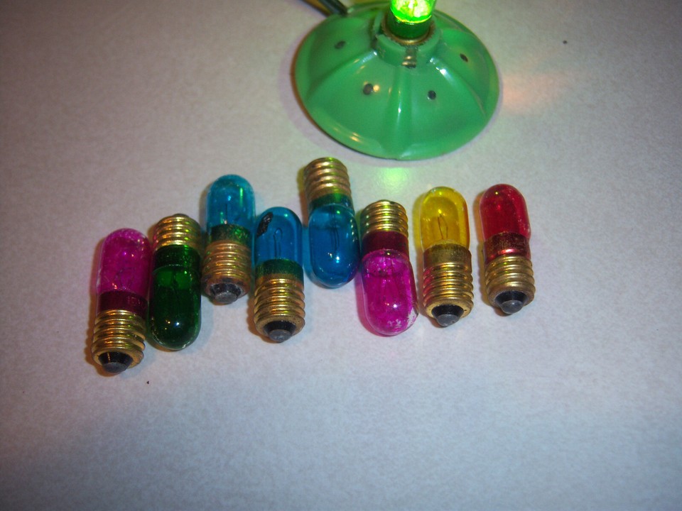 VTG RARE XMAS PADEN C6 GLIMMER Light Replacement Bulbs Lot 9 MULTI ...