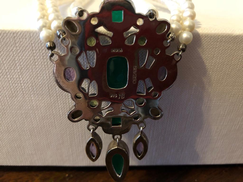 Nicky Butler Raj Collection 566.99 ct. Multi-gemstone Pearls Necklace ...