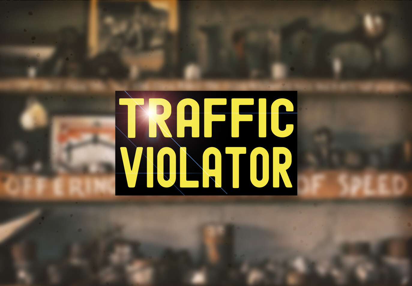 Traffic Violator Water Decal Hot Rod Rat Race Flathead Ford Racing ...