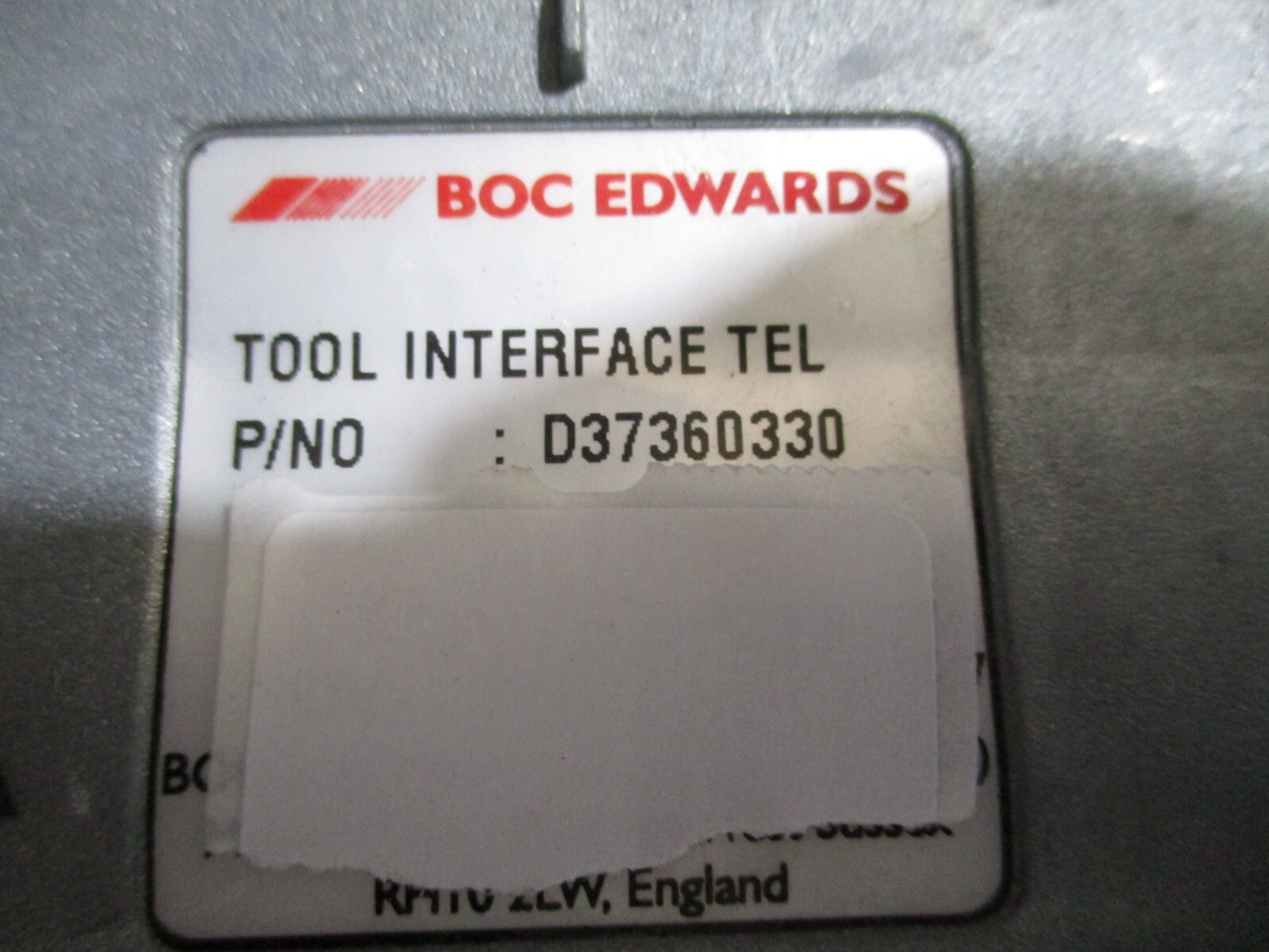 Edwards D37360330 Tool Interface TEL for EPX, iGX, GX, iXH, iXL, Dry ...