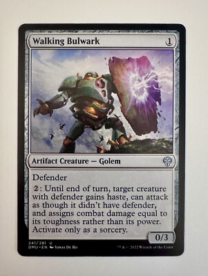 Walking Bulwark NM/M* Dominaria United ENGLISH 241/281 mtg Artifact ...