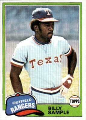 1981 Topps #283 Billy Sample Texas Rangers Baseball | eBay