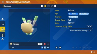 Pokemon Scarlet & Violet 6IV Shiny Pelipper Max EVs | eBay