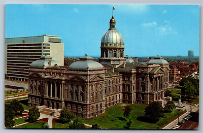 Postcard IN Aerial View Indiana State House Indianapolis Indiana R8 | eBay