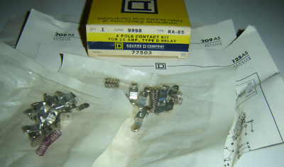 10 Amp Square D 9998 RA-85 Contact Kit 4 Pole 9998 RA85 | eBay