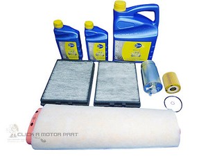 BMW 530 D 530D E39 SERVICE KIT OIL AIR FUEL DIESEL POLLEN FILTER + 7LT ...