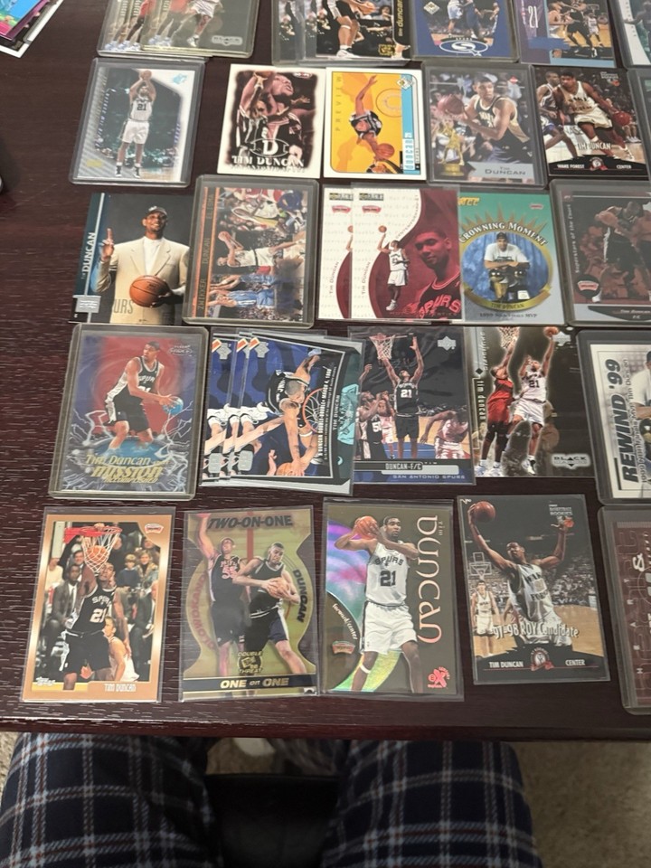 Tim Duncan 58 Card Lot Rookies Inserts Parallels Spurs HOF NBA GOAT | eBay