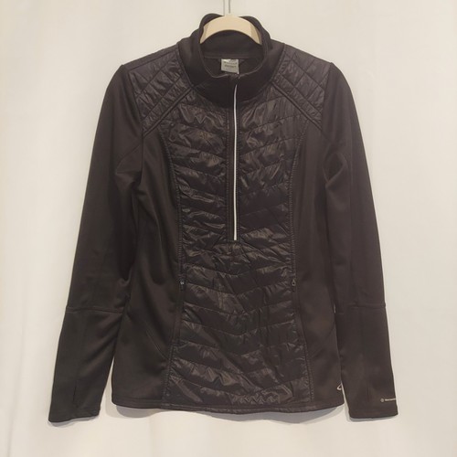 Champion Womens Black Duo Dry Half Zip Reflective Venture Warm Jacket ...