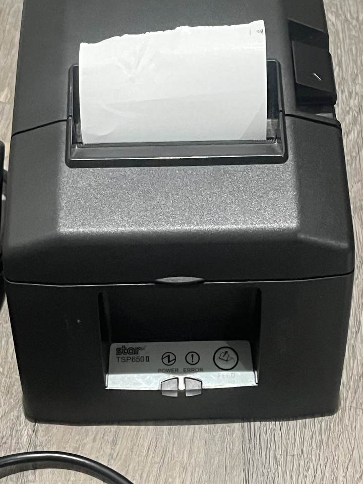 Star Micronics TSP650II 654IIU POS Thermal Receipt Printer w/Power ...