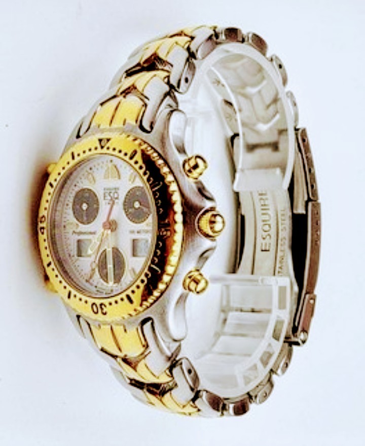 Movado ESQ Swiss ETA 251.265 Rattrapante analogous to Ayrton Senna Tag ...