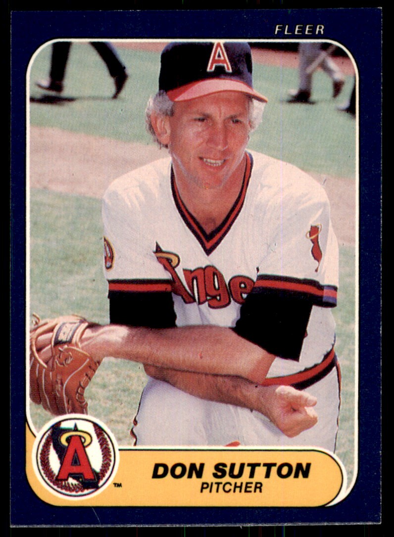 1986 Fleer Don Sutton . California Angels #170 | eBay
