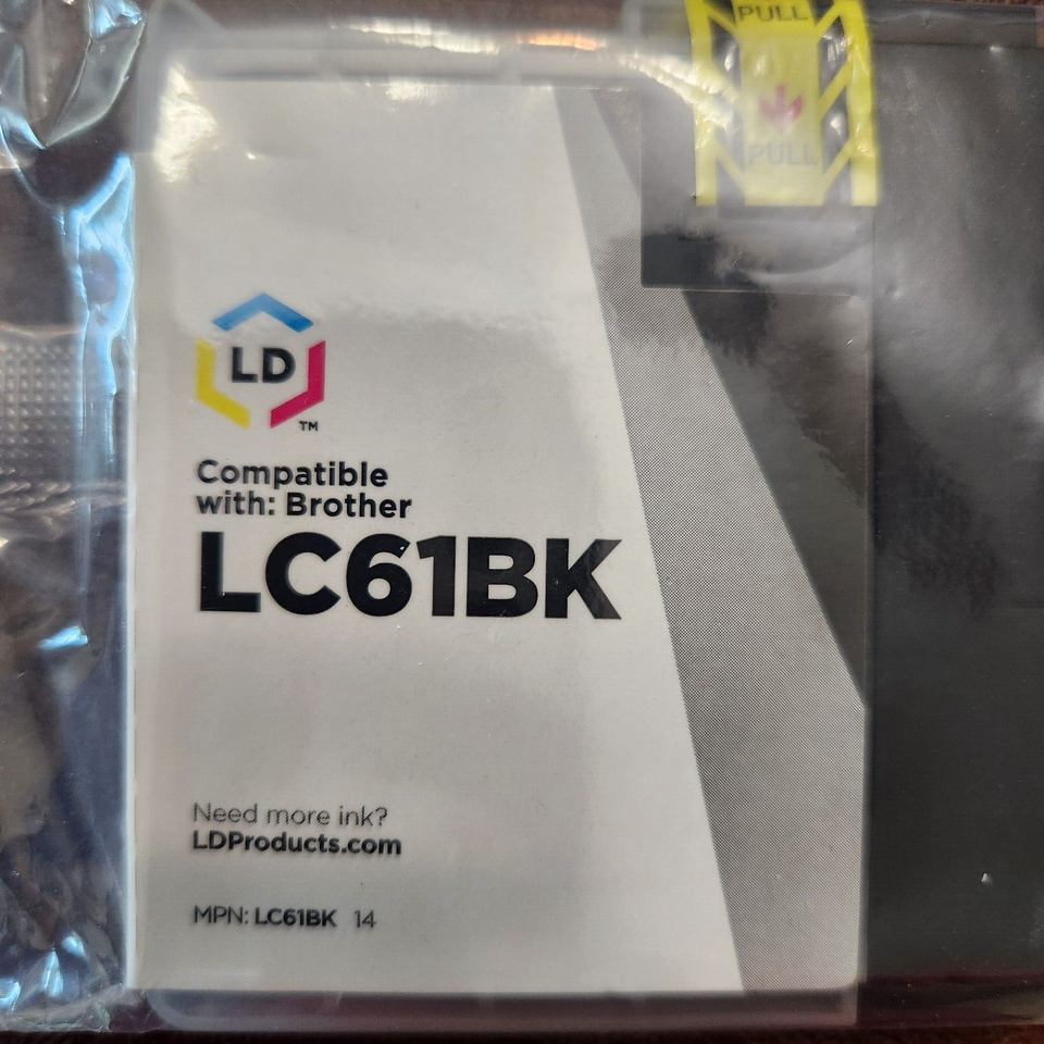 LD Compatible LC61BK Brother LC61 Black Ink Cartridge DCP-165c DCP ...