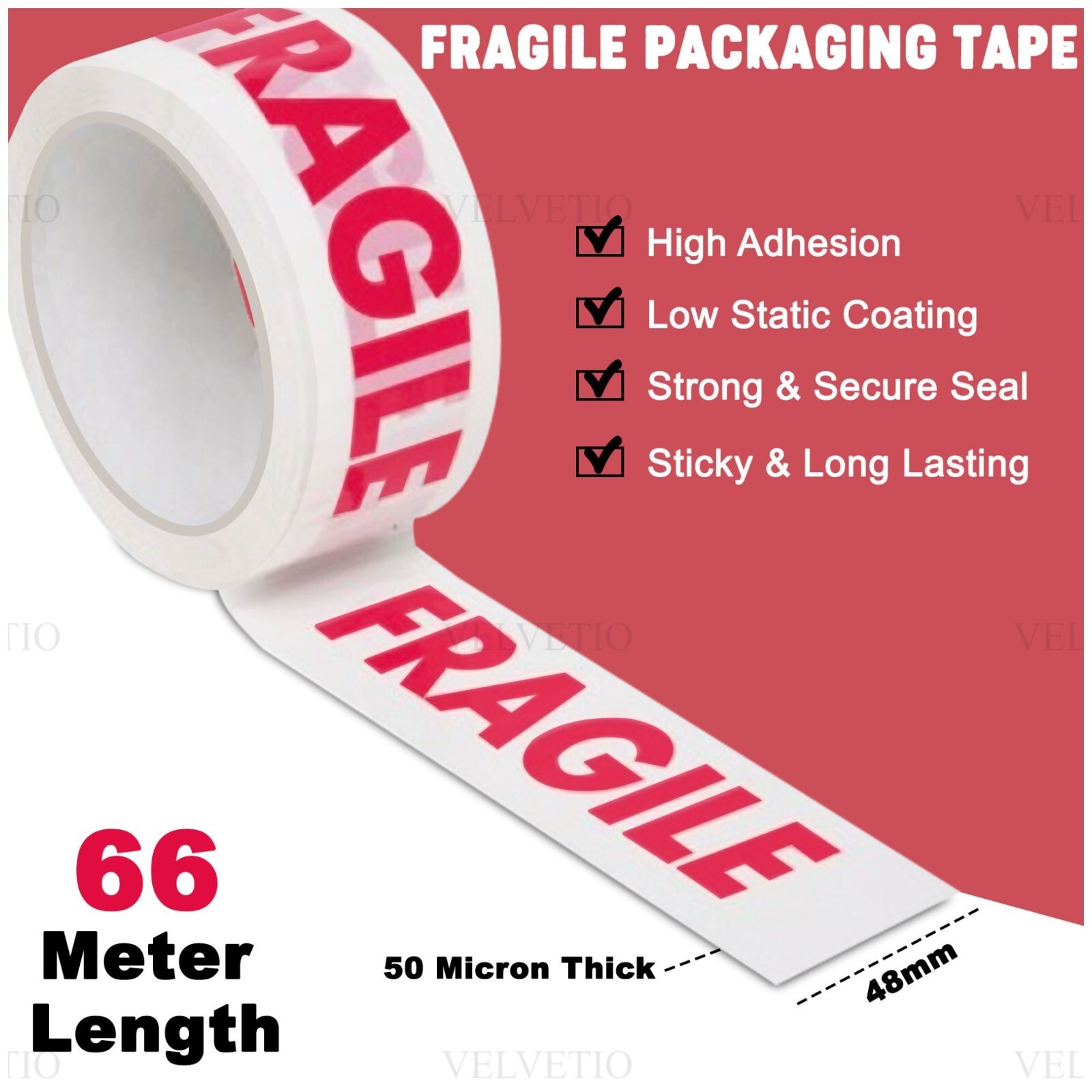 Clear, Fragile, Brown, Scotch Strong Packing Carton Sealing Tape Size ...