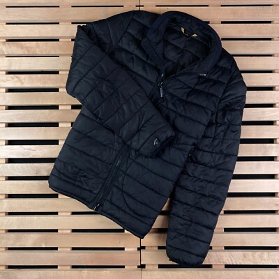 Mens Down Jacket Puffer Barbour Internatioanal SMQ Baffle Size S ...