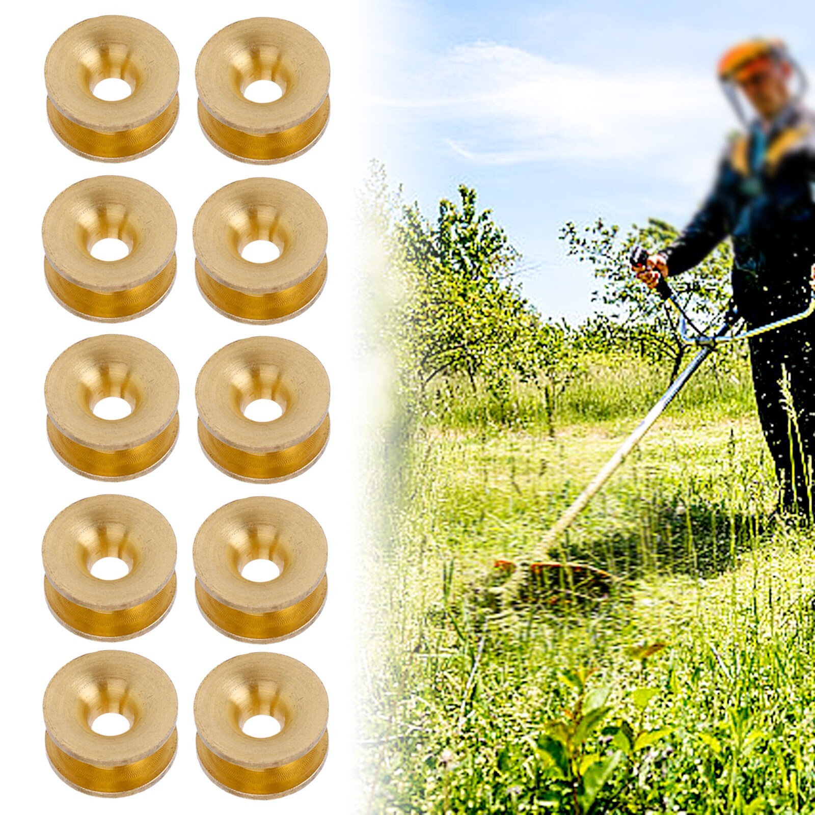 10x Grass Trimmer Head Eyelets Strimmer Brush Cutter Part-Accessories ...