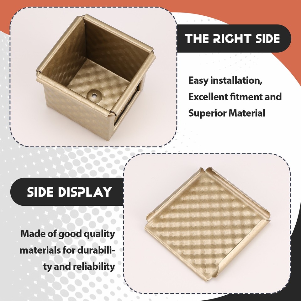 Square Loaf Pan with Lid Toast Mold Bread Pan Pullman Loaf Pan with ...