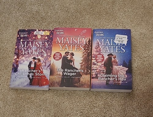 MAISEY YATES "GOLD VALLEY VINEYARD" SERIES - LOT OF 3 PB BOOKS ...