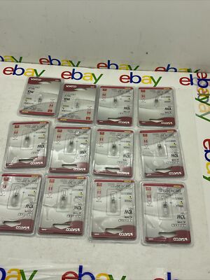 Lot Of 12 Satco S3459 10T3/CL Bi Pin Mini Bulbs 12v 10w JC Type G4 Free ...