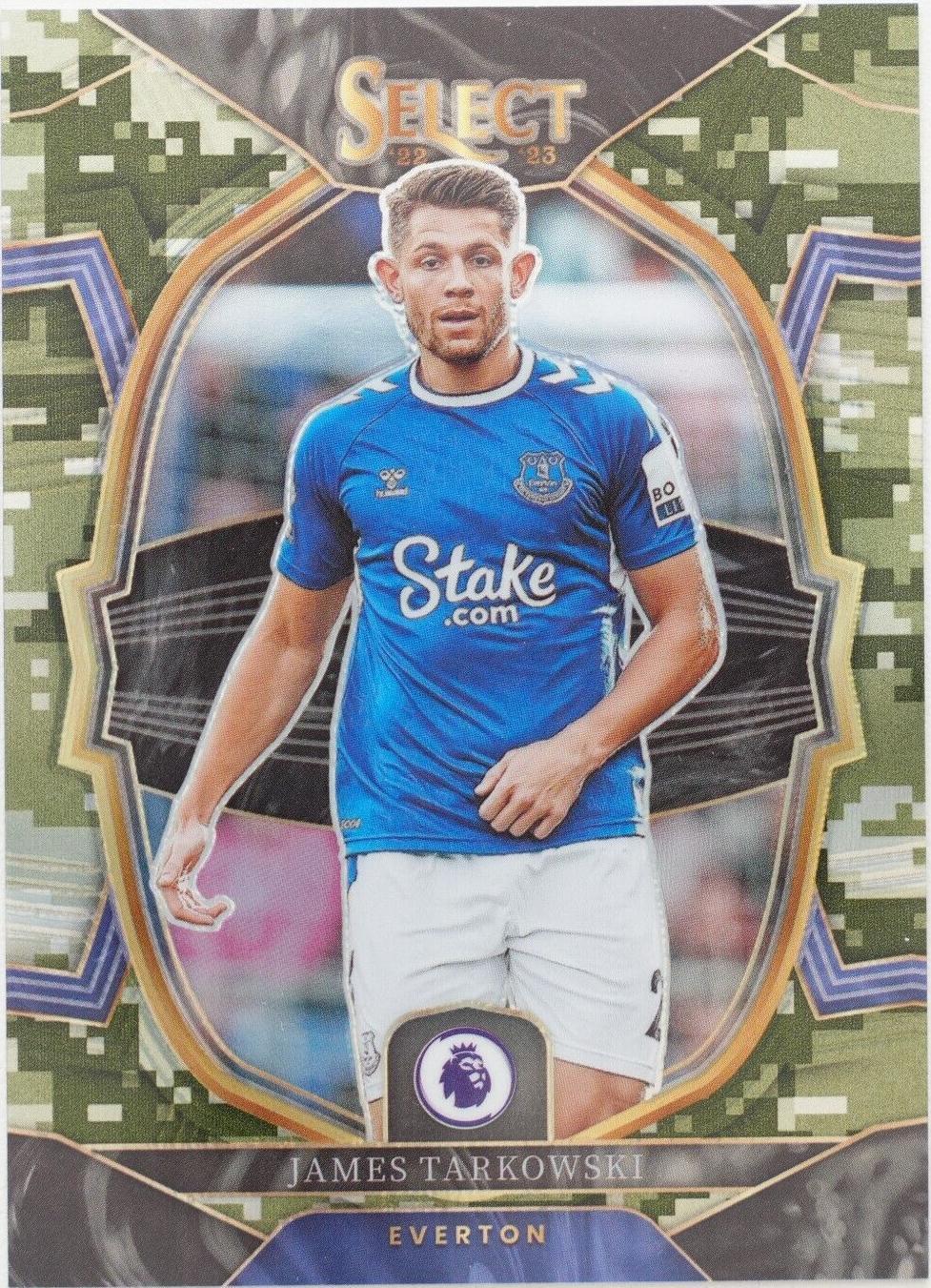 2022-23 Panini Select Premier League - Terrace James Tarkowski #40 Camo ...