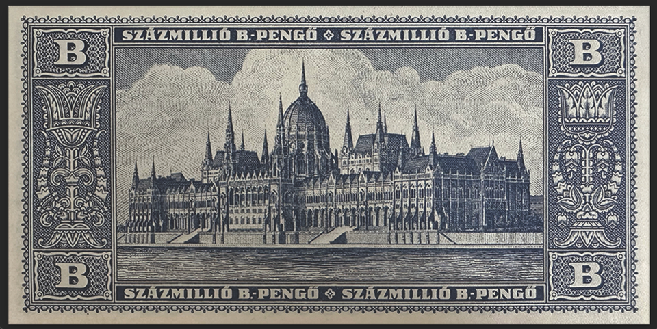 Authentic Hungary 100 Quintillion b-Pengo 1946, SUPERB GEM UNC Currency ...