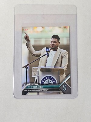 2023 Topps Now MLB #697 Felix Hernandez King Felix Joins Mariners ...