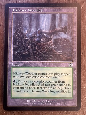 Magic The Gathering MERCADIAN MASQUES HICKORY WOODLOT land card MTG | eBay
