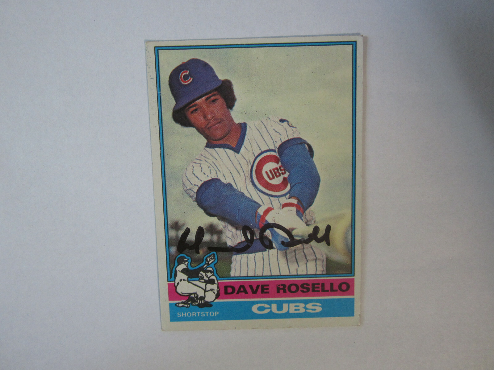 1976 Topps # 546 Dave Rosello Autograph Signed Card (M) Chicago Cubs | eBay