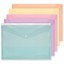 A4 Pastel Folders Pack Assorted Document Stud Wallet Office School ...