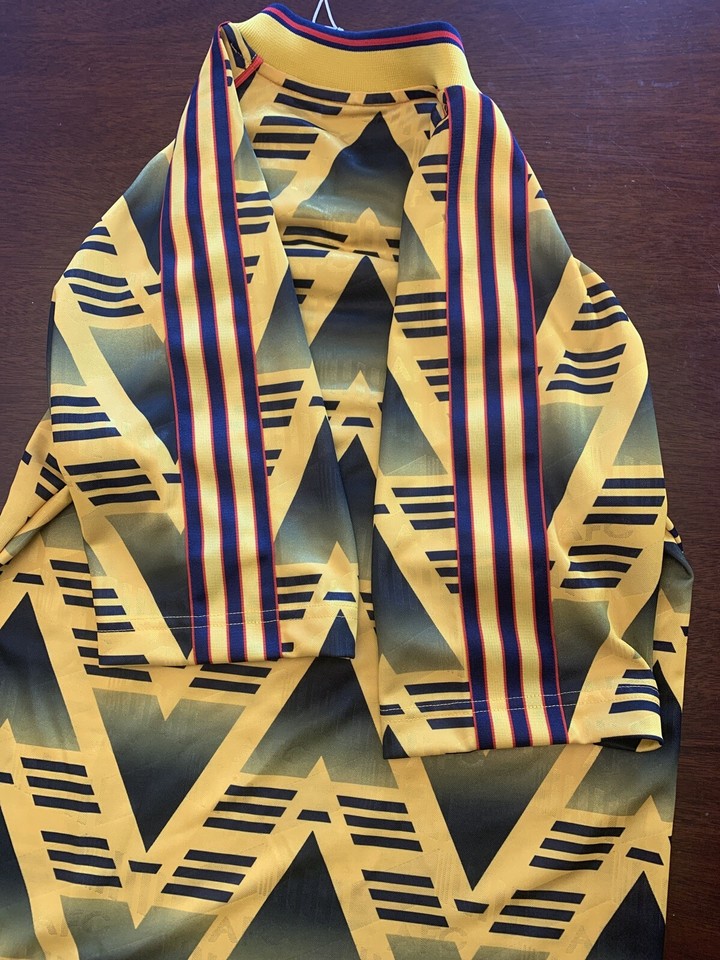 Adidas Retro Arsenal 91-93 Away Jersey Bruised Banana 1991-1993 GE4787 ...