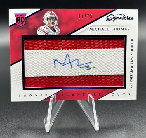 2016 Prime Signatures MICHAEL THOMAS Rookie Signature Cuts /25 AUTO OSU ...