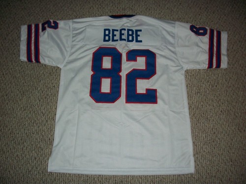 DON BEEBE Unsigned Custom Buffalo White Sewn New Football Jersey Sizes ...