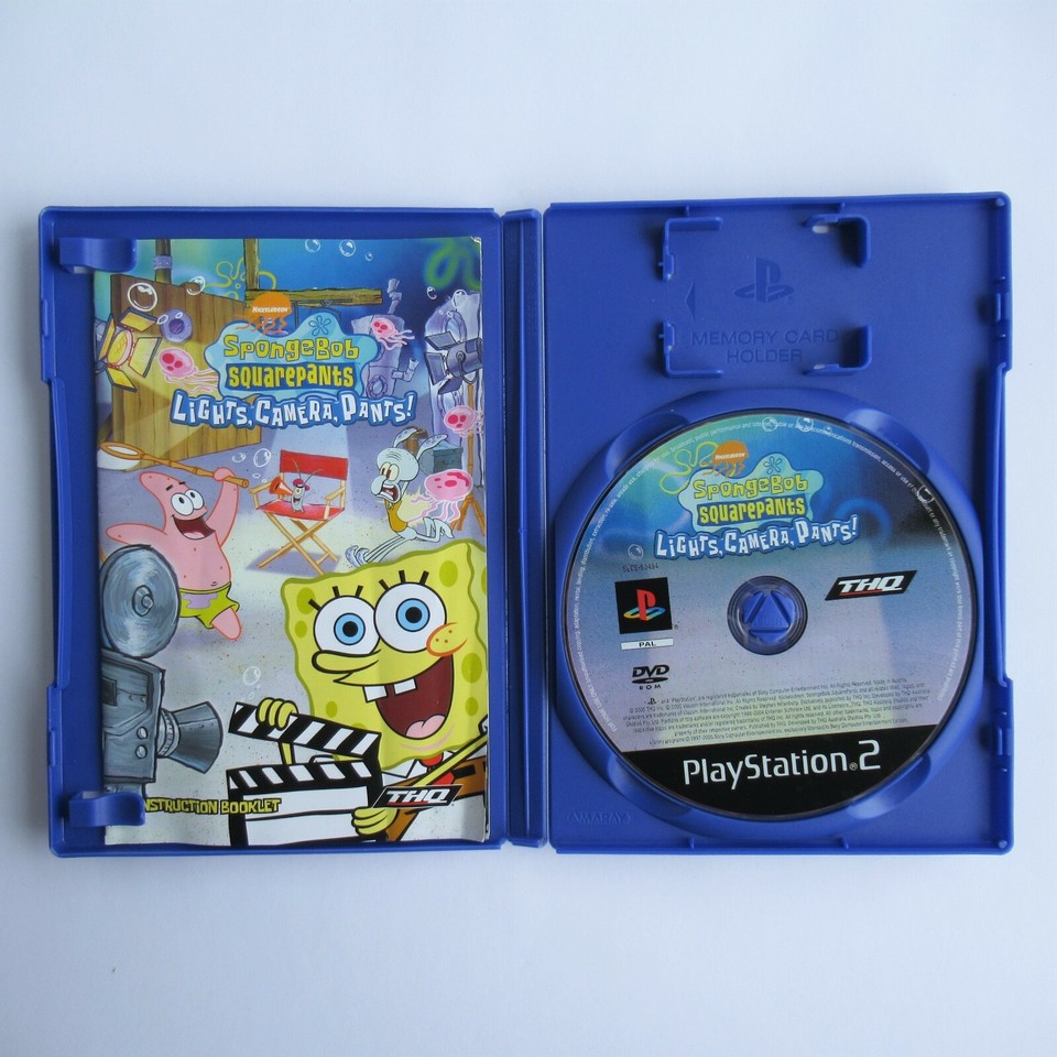 Spongebob Squarepants: Lights Camera Pants PS2 Game (Playstation PAL ...