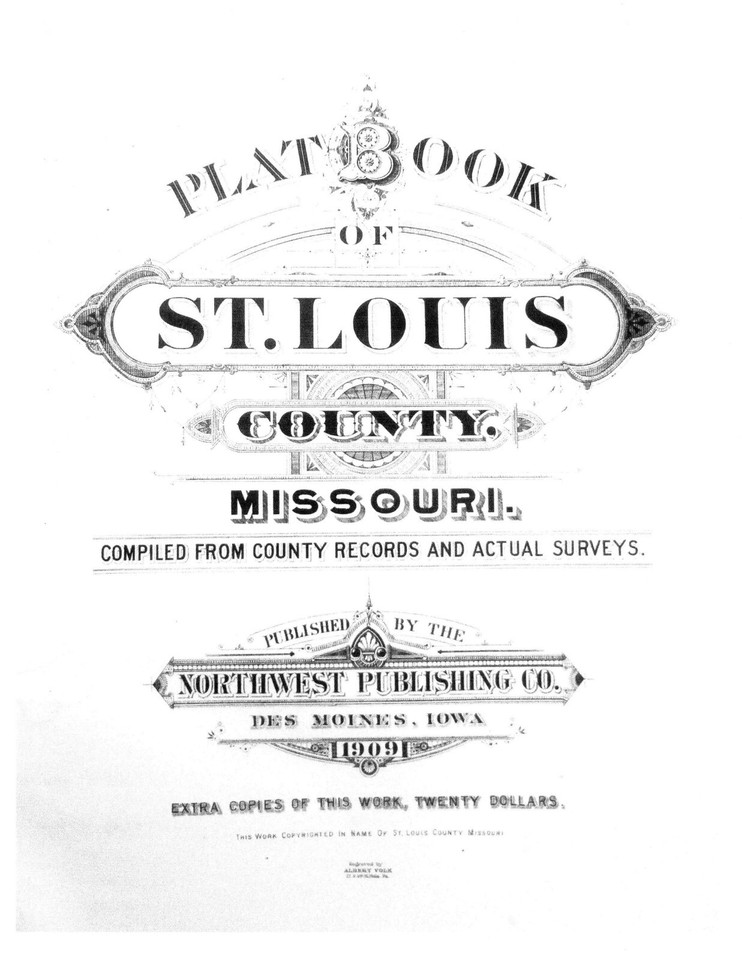 Missouri - Map of Ellisville, Missouri - St. Louis County, Mo. - 1909 ...
