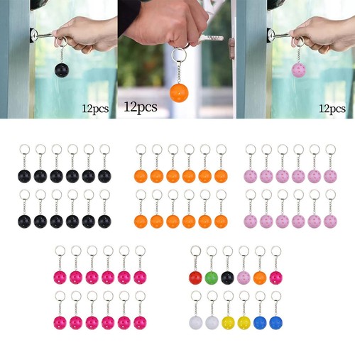 12x Ball Keychains Valentine's Gifts Key Chains Holder for Birthday ...