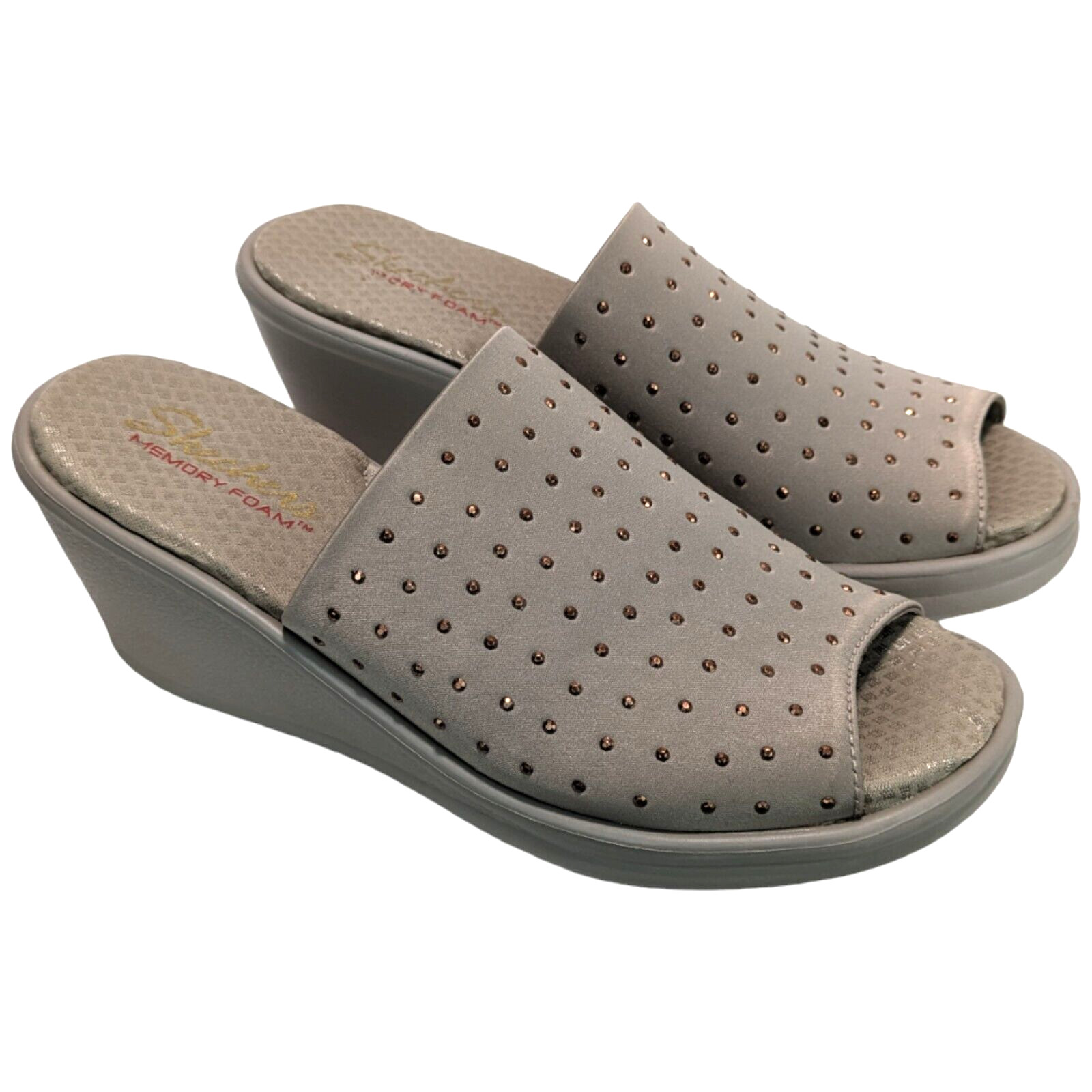 Skechers Cali Rumblers-Silky Smooth Wedge Sandals Wom… - Gem