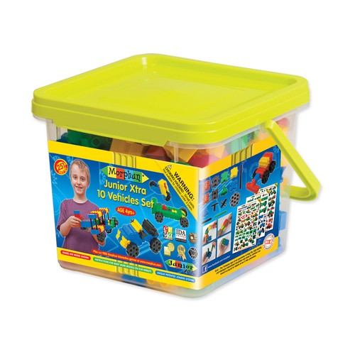 New - WABA Fun Morphun Junior Xtra 10 Vehicles Set: 251 Pcs - Ages 4 ...