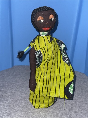 13” African Doll From Rwanda Cloth Rag Folk Art | eBay