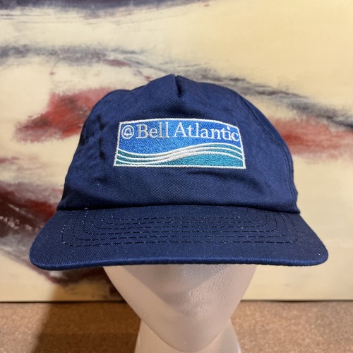 Vintage Bell Atlantic snap back Hat Cap Navy Blue "Founders' Edition ...