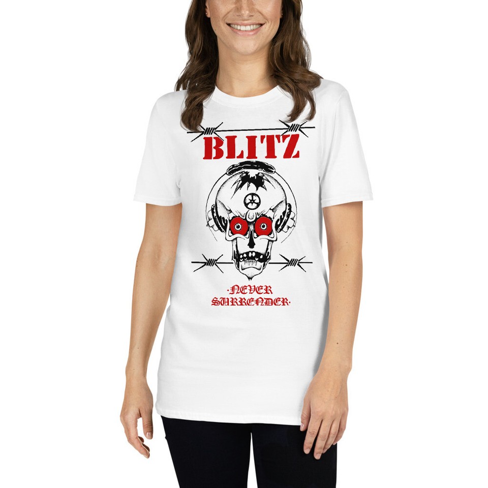 BLITZ - Never Surrender T-Shirt 80's PUNK OI Classic UK Nidge | eBay
