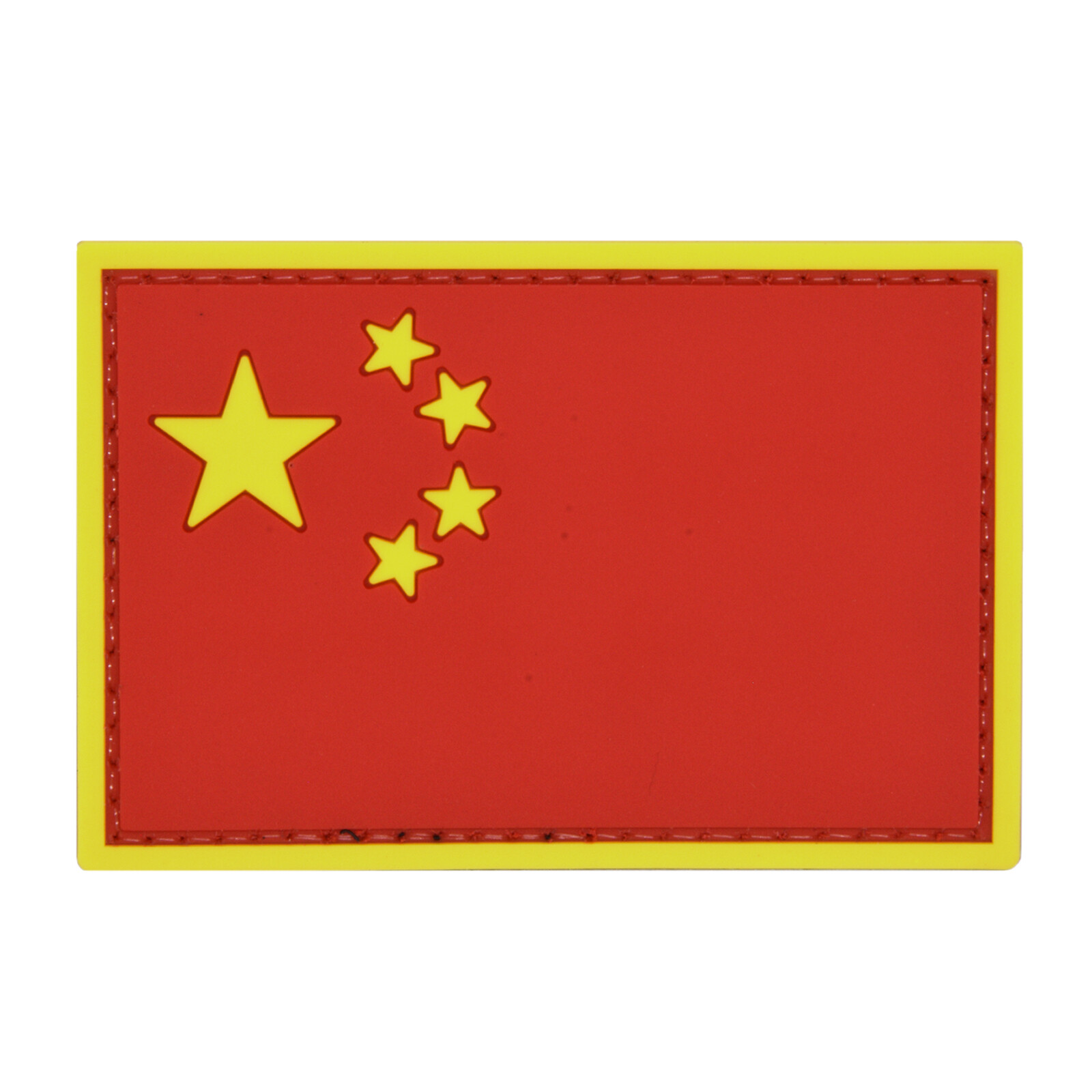 China Flag Patch PVC Removable Chinese Emblem Tag Full Color Patches ...