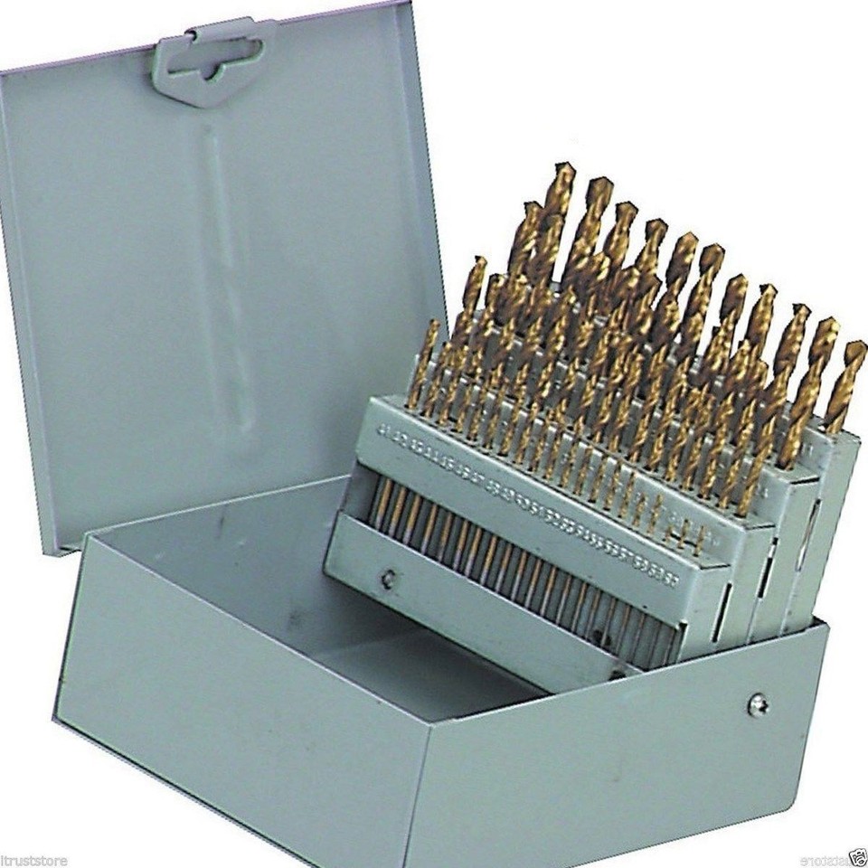Titanium HS Steel Numbered Drill Bit Set Sizes 1 through 60 gauge | eBay