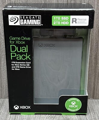 Seagate Game Drive Dual Pack 1TB SSD and 2TB HDD for Xbox Series X/S ...