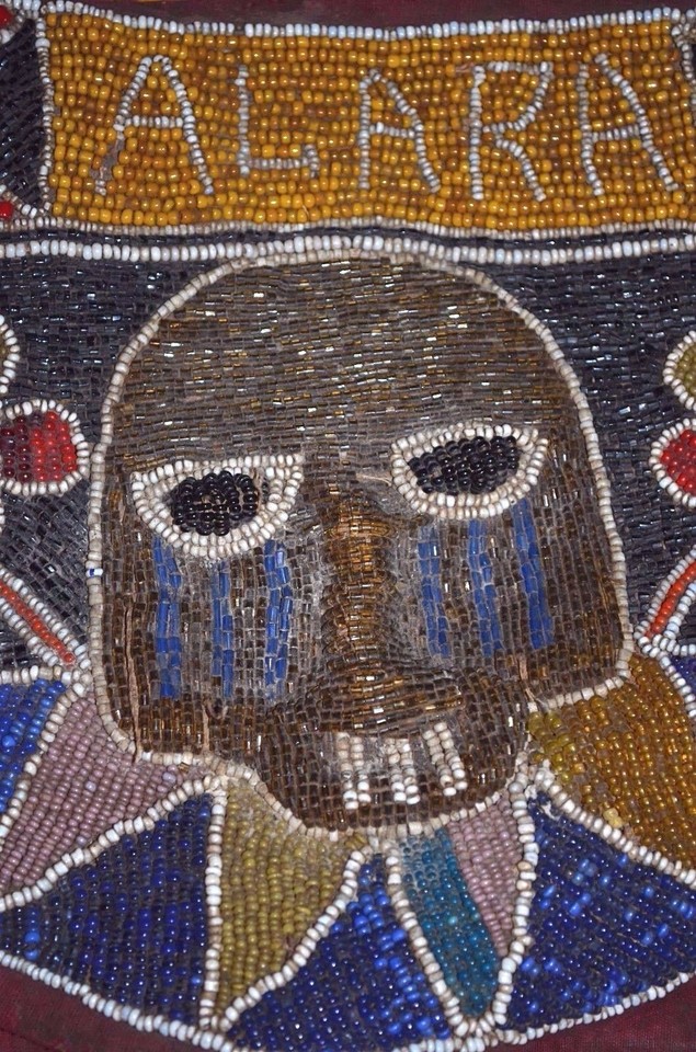 Antique Yoruba Diviner's Glass Beaded Ceremony Apo Ileke Ifa Bag ...